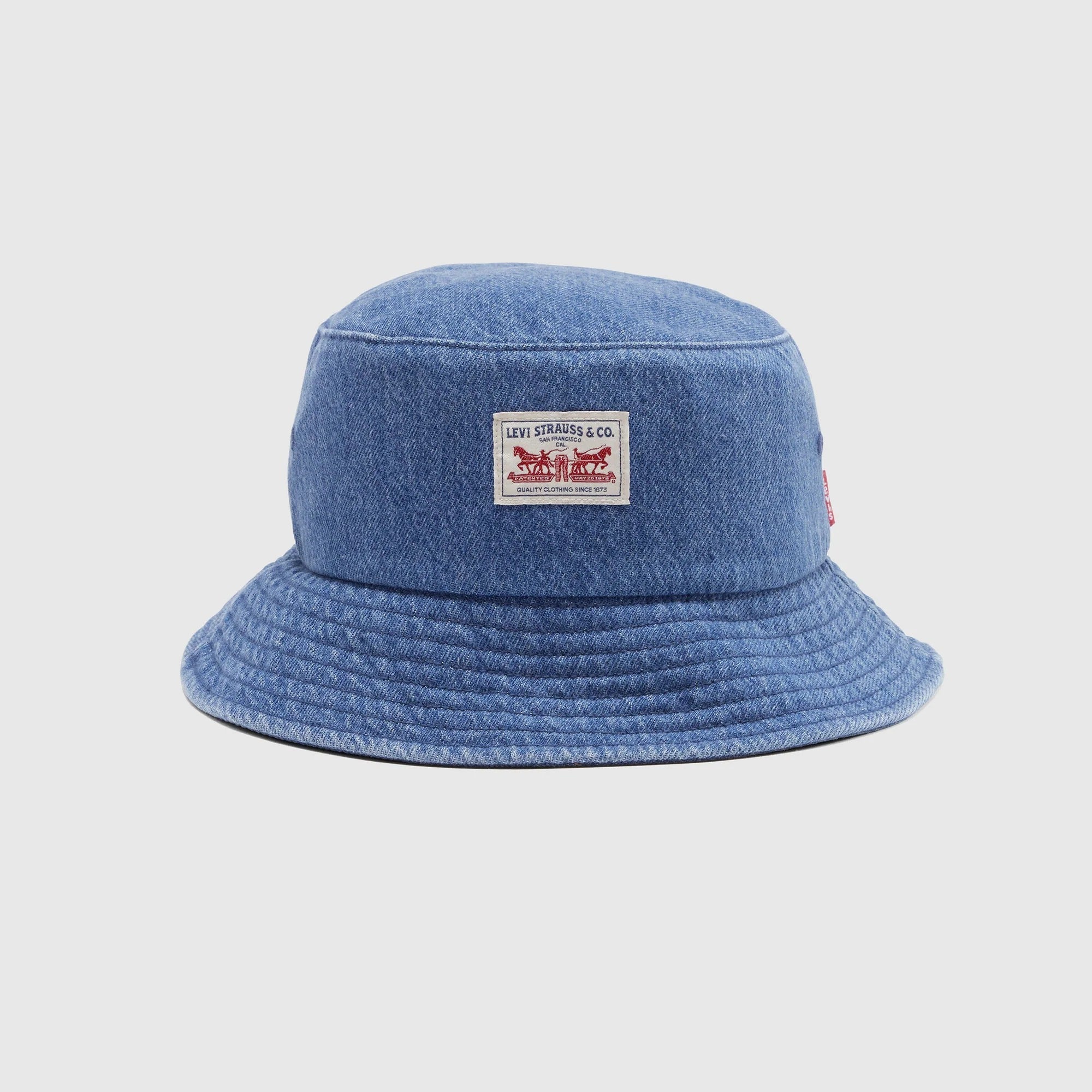Levi's® Men's Strauss Bucket Hat - Clouds Indigo Wash 6 | Levi's TH