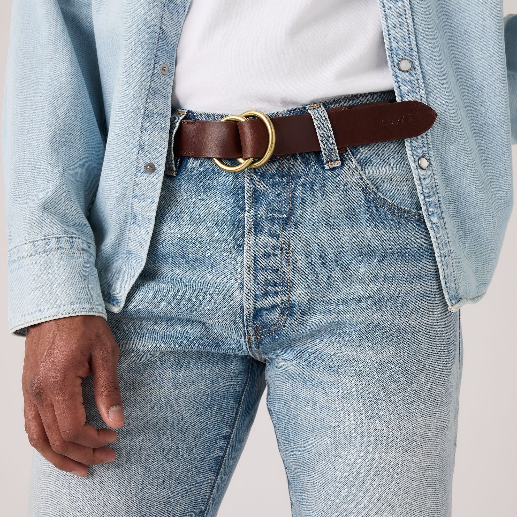 Levi's® Men's Camden Ring Belt - Hot Chocolate | Levi's TH