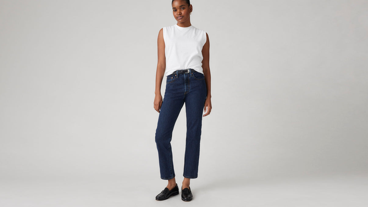 Levi's® Women's 501® Original Cropped Jeans - Dark Indigo | Levi's TH