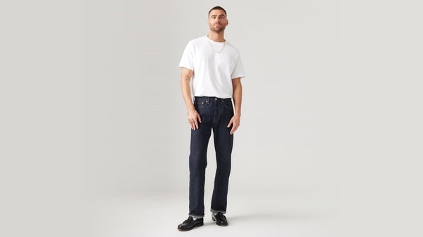 Levi's® Men's 505™ Regular Selvedge Jeans - Dark Indigo | Levi's TH