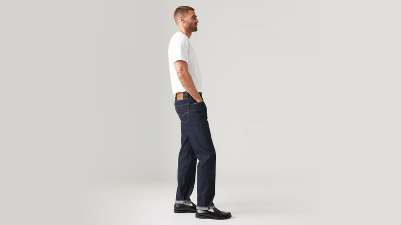 Levi's® Men's 505™ Regular Selvedge Jeans - Dark Indigo | Levi's TH