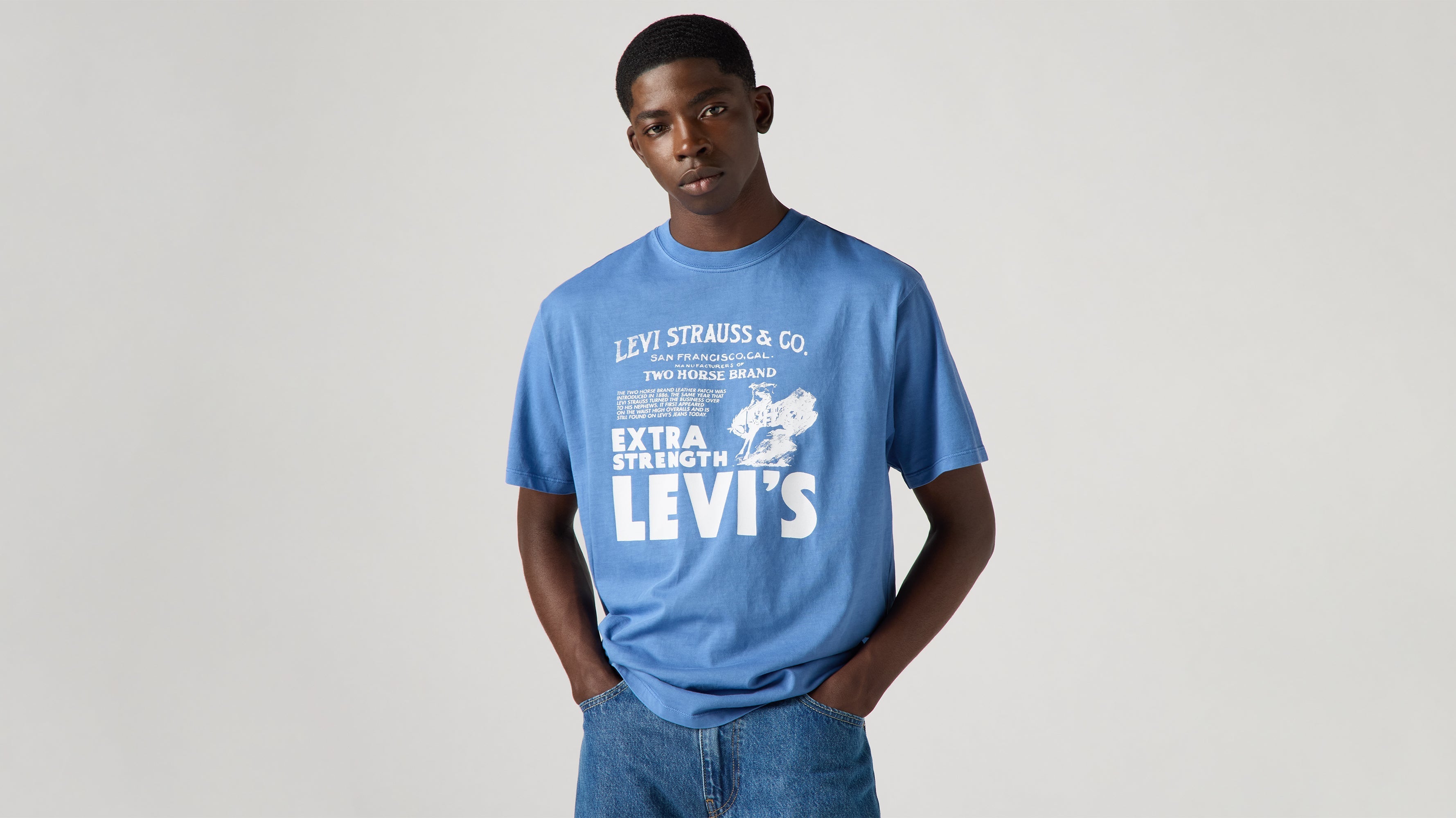 Levi's® Men's Graphic Vintage Fit T-Shirt - Blue | Levi's TH