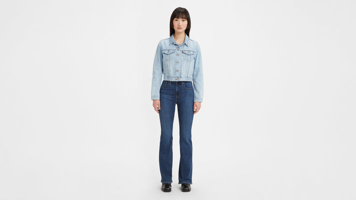 Levi's® Women's 726 High Rise Flare Jeans - Dark Indigo Worn In | Levi's TH
