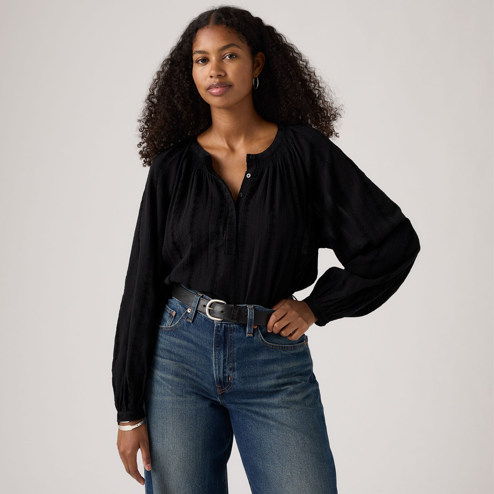 Levi's® Women's Clover Long-Sleeve Blouse - Multicolour | Levi's TH
